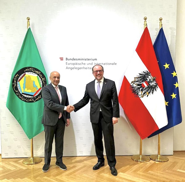 GCC Secretary General, Austrian Foreign and European Affairs Minister Review Relations between ...