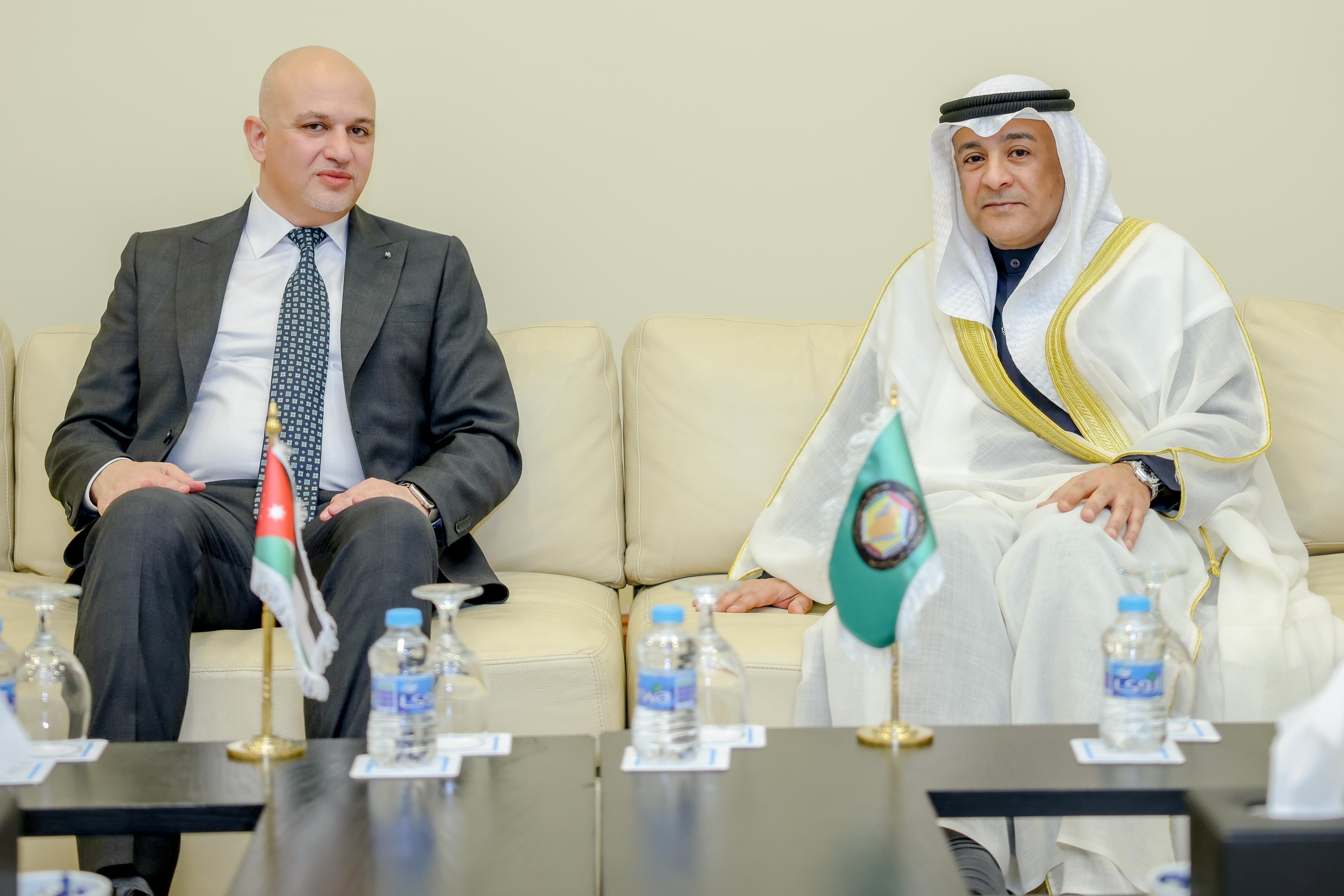 HE the GCCSG Meets with HE the Jordanian Investment Minister on the ...