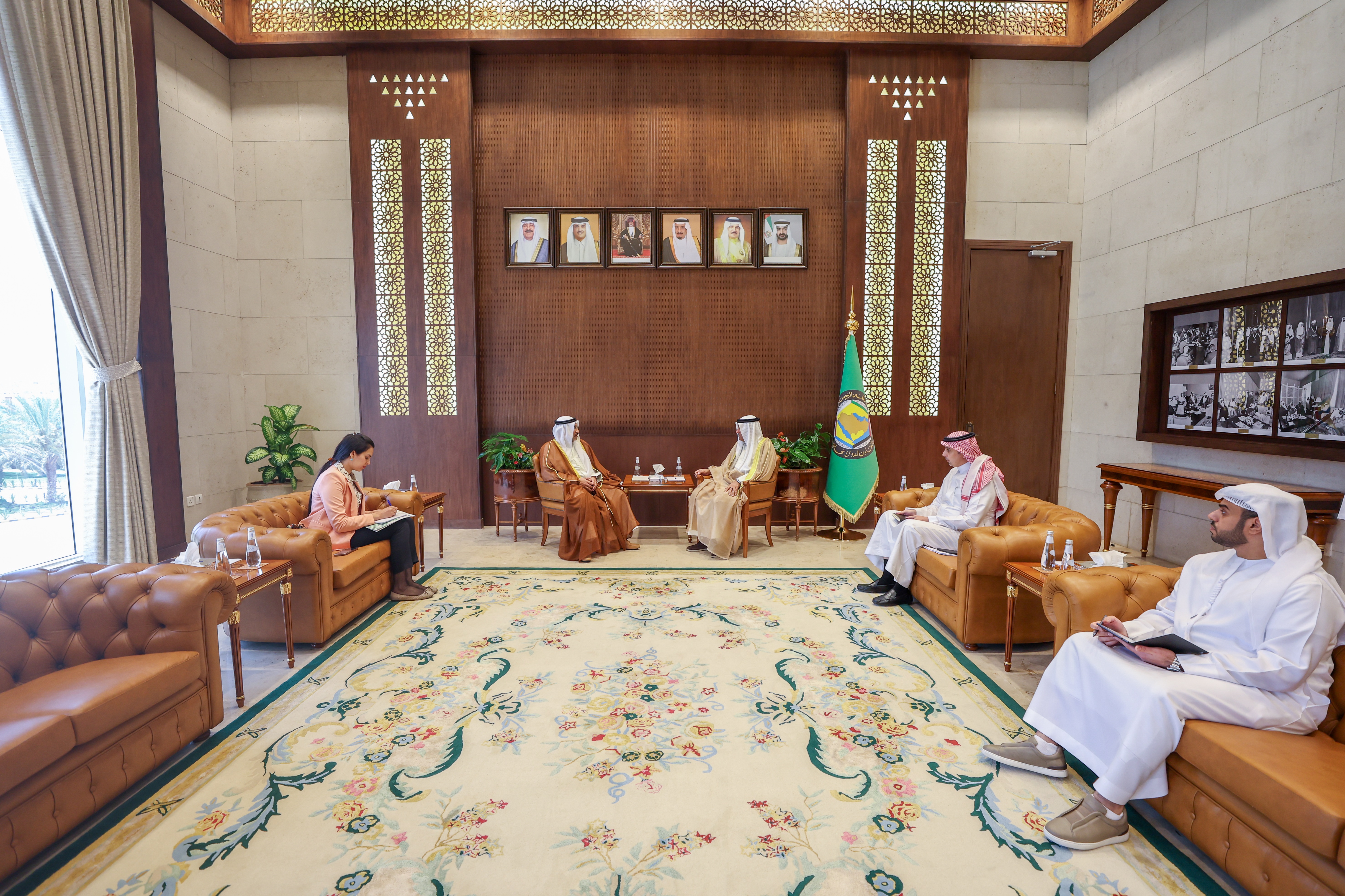 HE the GCCSG Receives the President of the Arab Bank for Economic ...